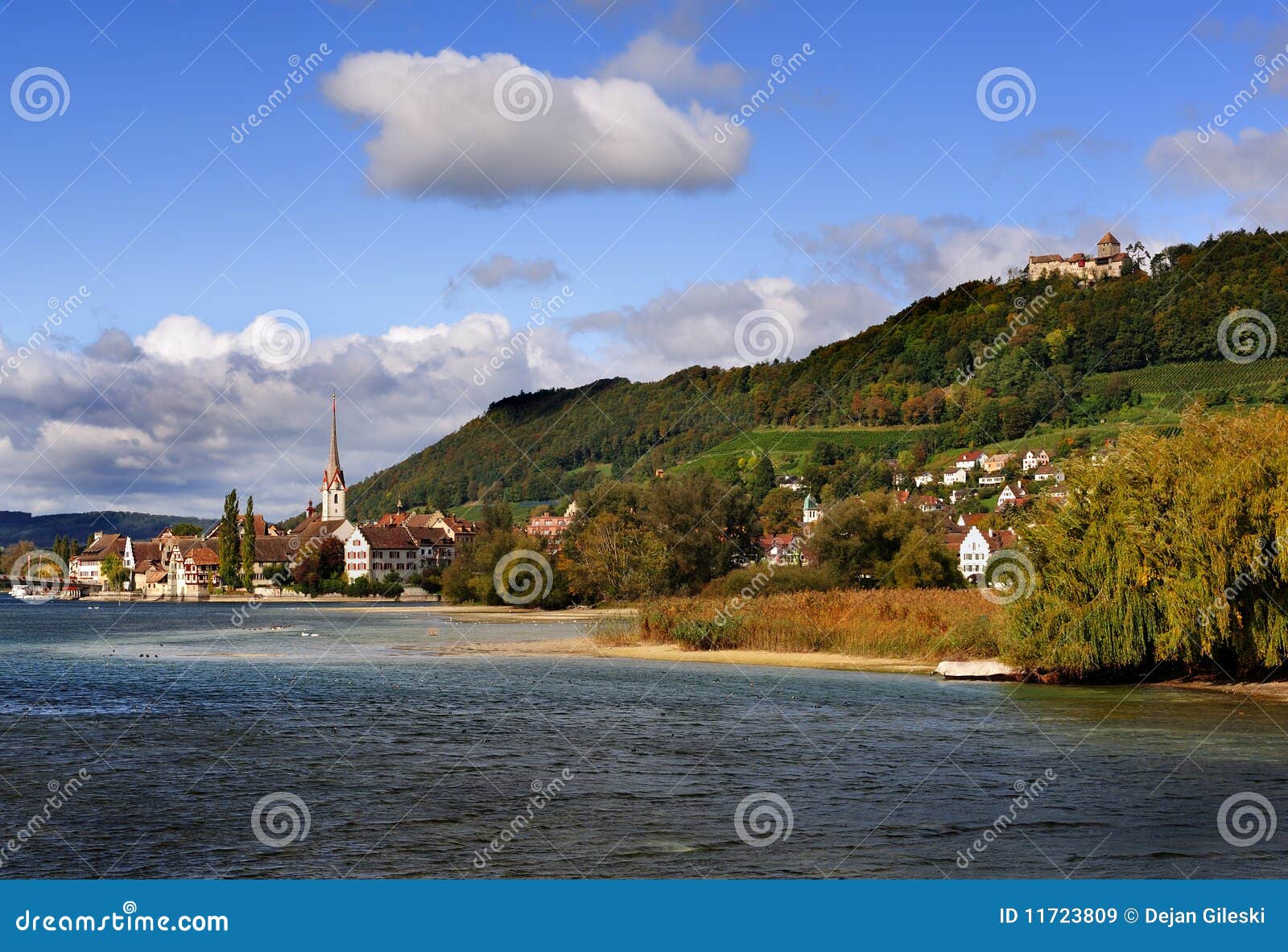 Stein-am-Rhein (Switzerland) Stock Image - Image of retro, rhein: 11723809