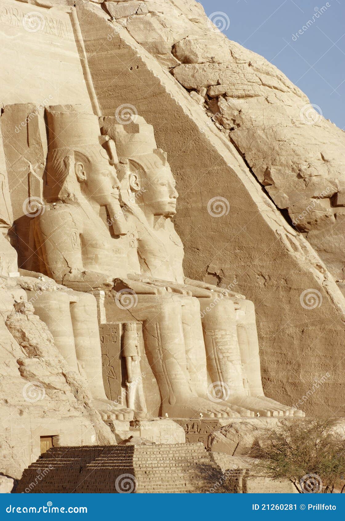 Steinskulpturen an Den Abu Simbel-Tempeln Stockbild - Bild von ...