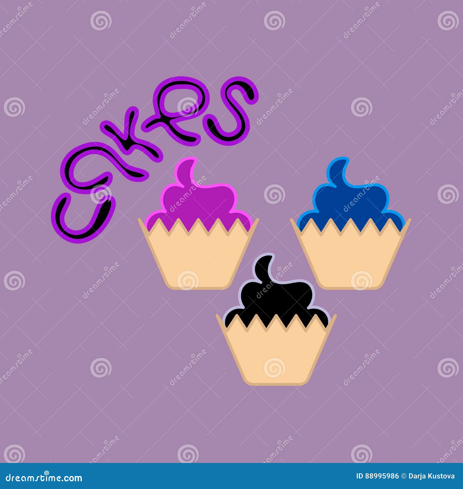 Stekhet Logo Kaka Logo Template Design Vector Vektor Illustrationer ...