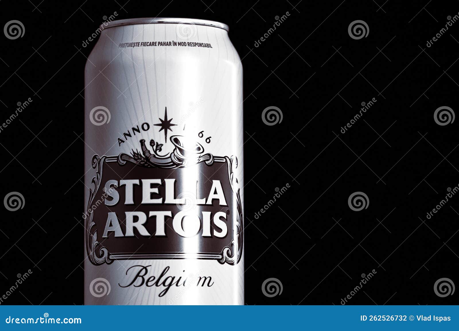 Stella Artois Beer Can. Bucharest, Romania, 2023 Editorial Photography ...