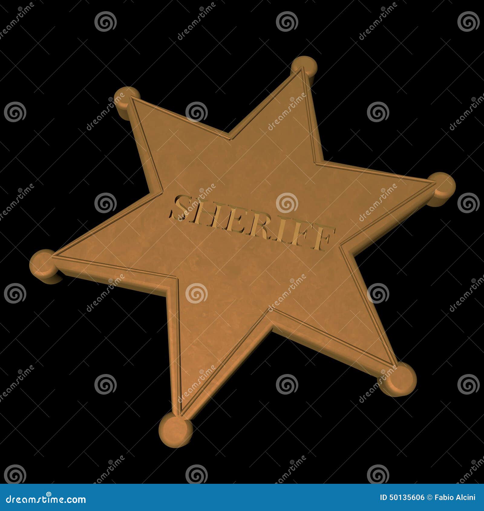 Stella dello sceriffo illustrazione di stock. Illustrazione di ...