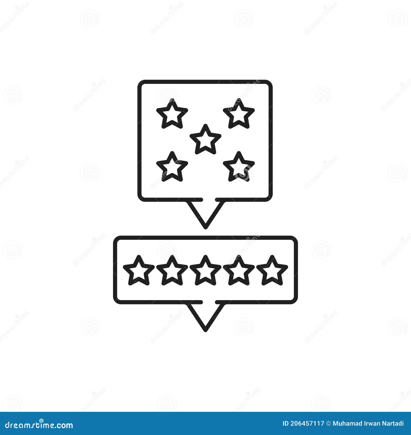 Stella Di Feedback Della Recensione Del Cliente. Modello Icona ...