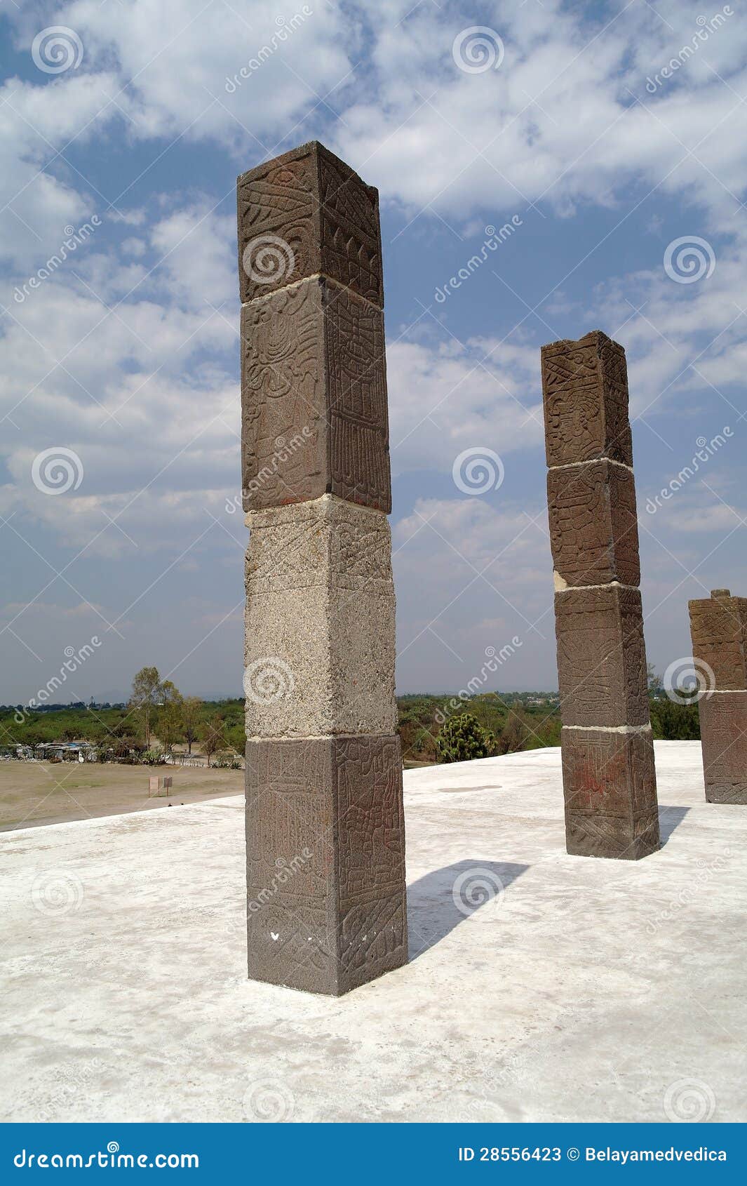 Stella Inside the Complex of Pyramids in Teotihuacan Stock Image ...