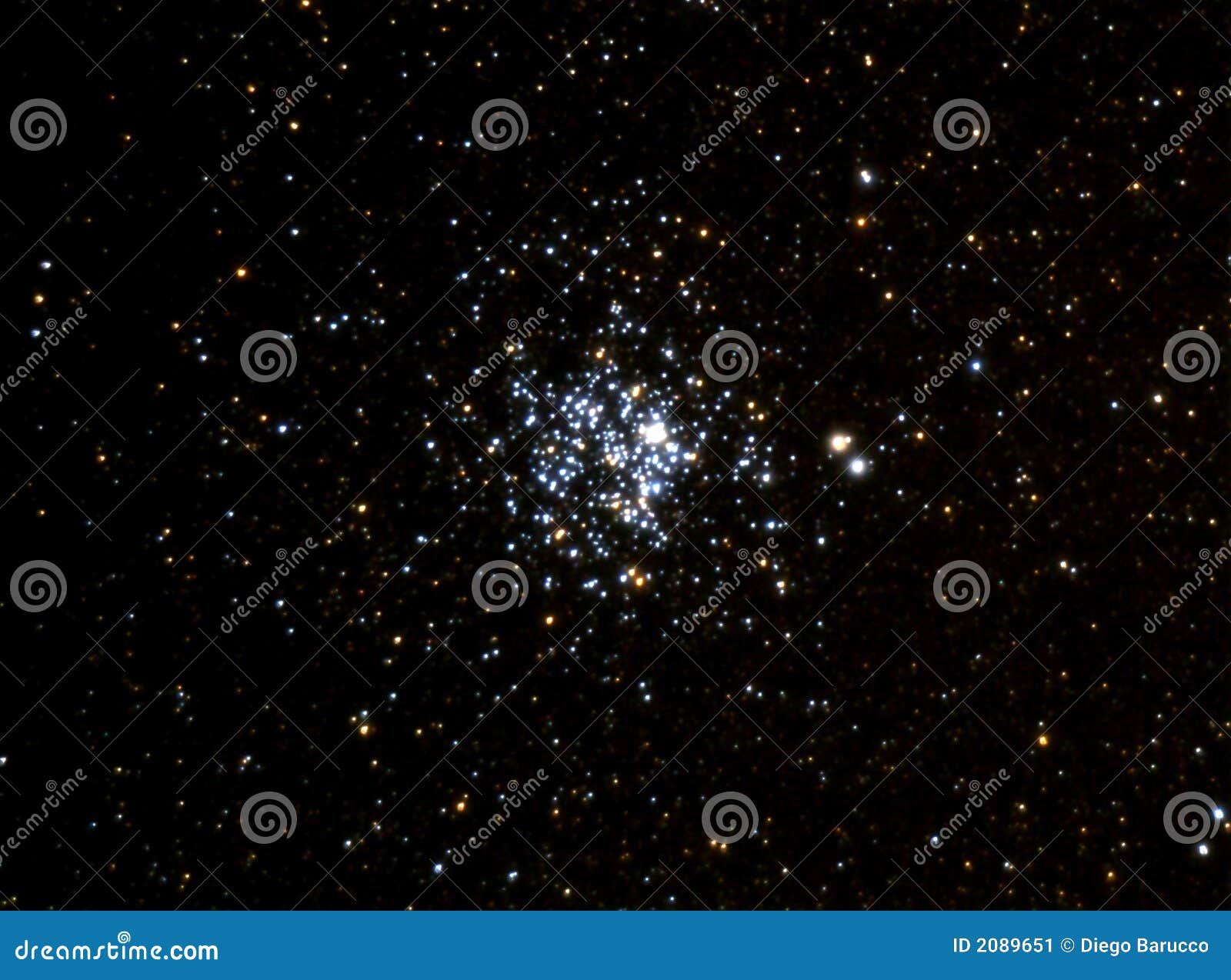 Stellar Cluster M11 stock image. Image of clouds, celest - 2089651