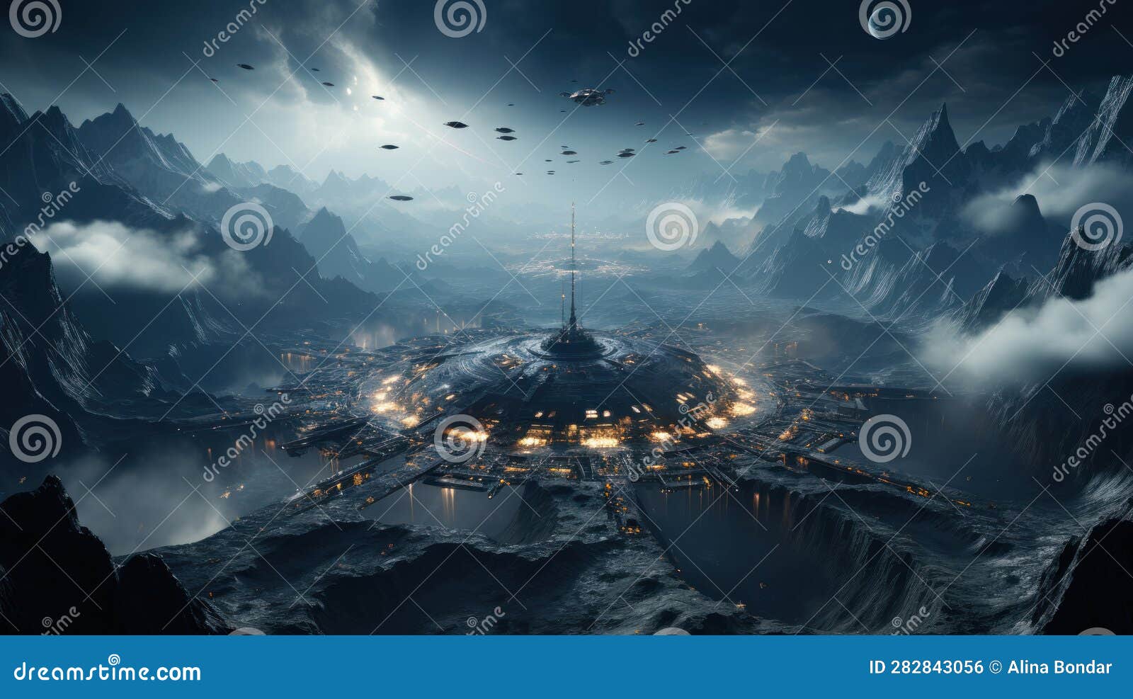 Stellar Exploration: the Cosmic Vessel. Created with Generative AI ...