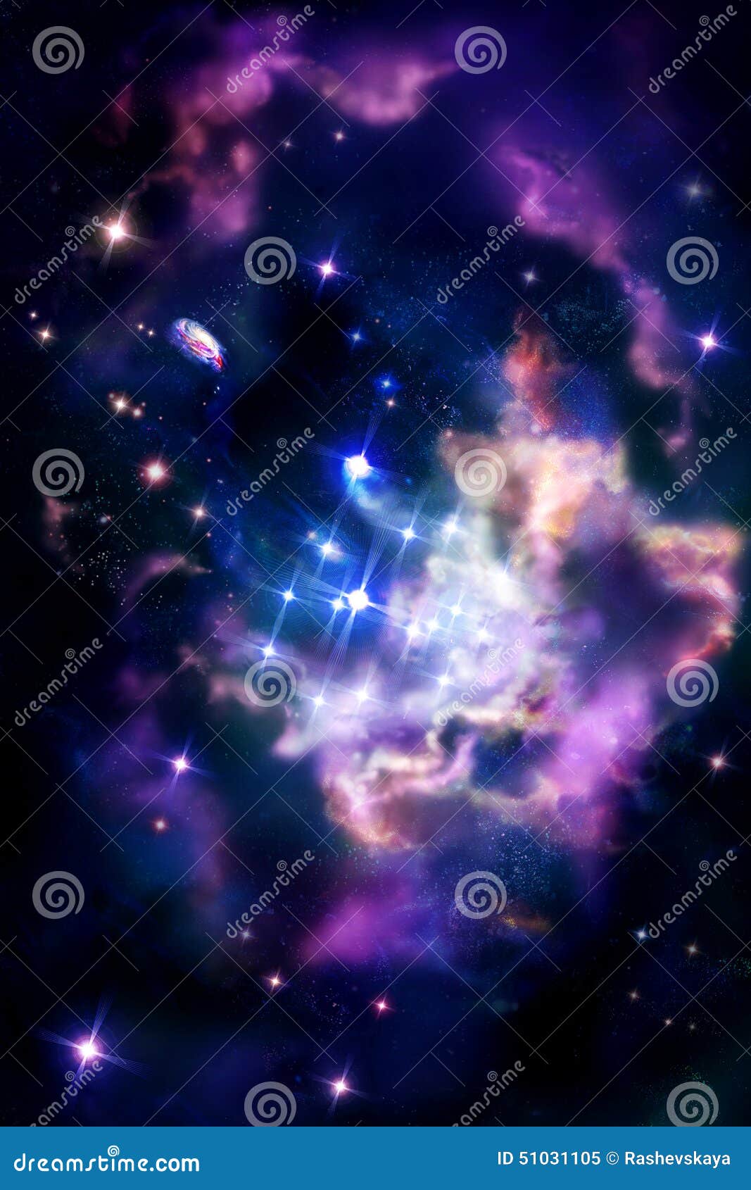Stellar Nurseries - Molecular Cloud in Which the Process of Star Stock ...