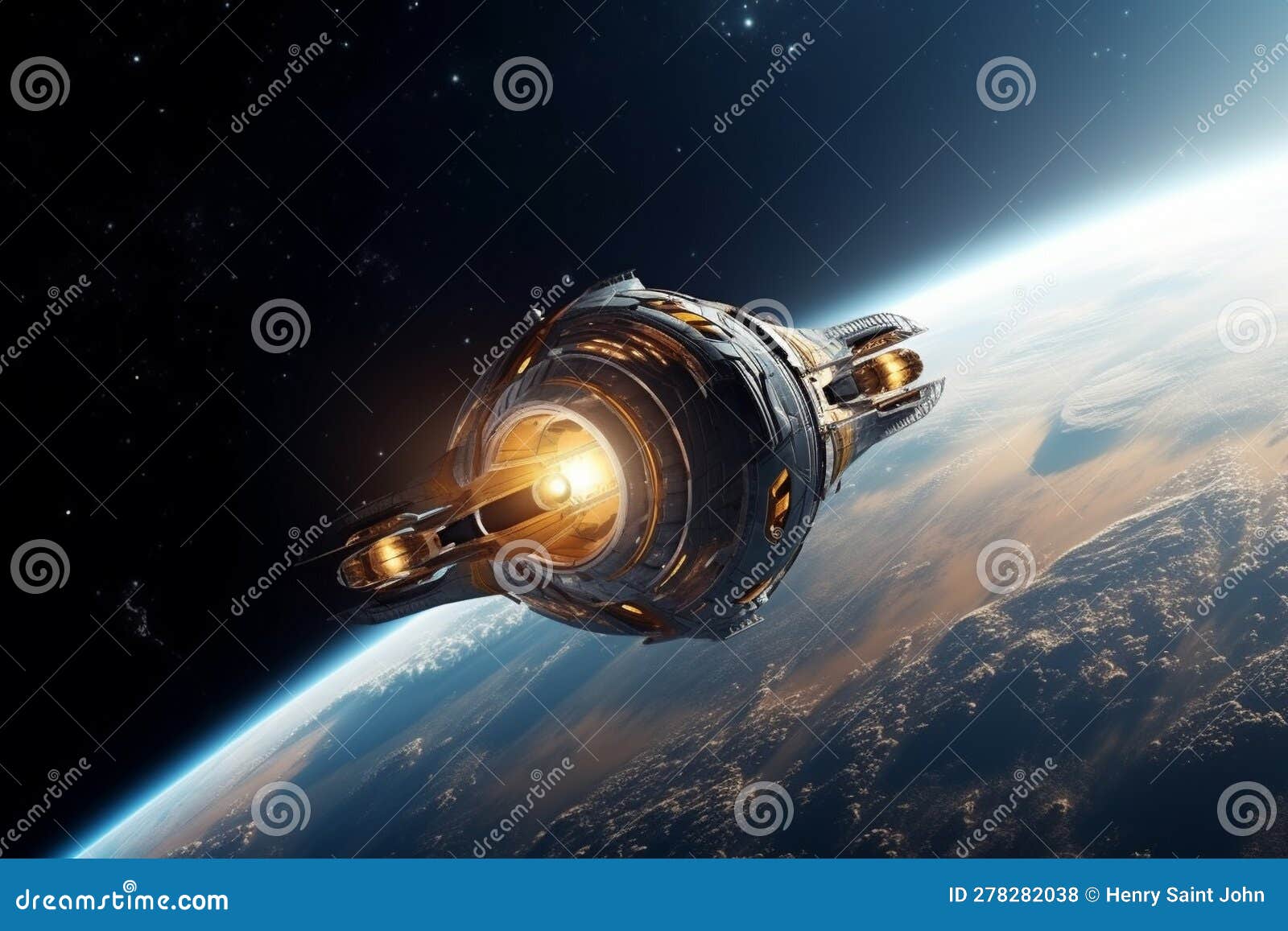 Stellar Odyssey - the Wonders of Space Exploration Stock Photo - Image ...