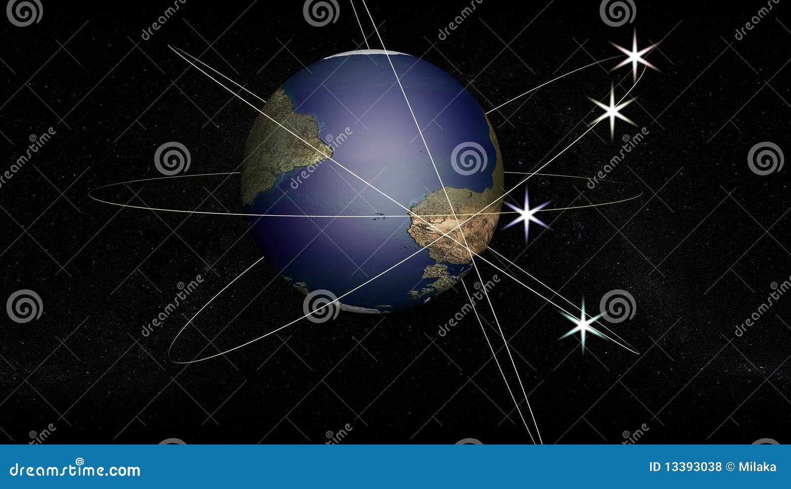 Stellar orbit stock illustration. Illustration of dimensional - 13393038