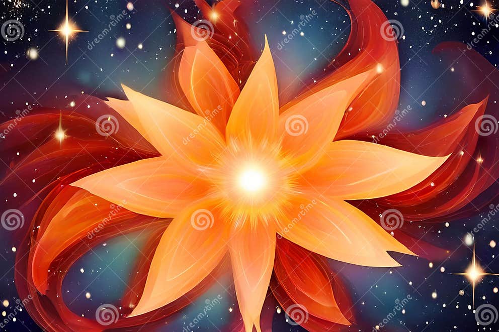 Stellar a Pattern Featuring Stylized Stellar Shapes and Colors Stock ...