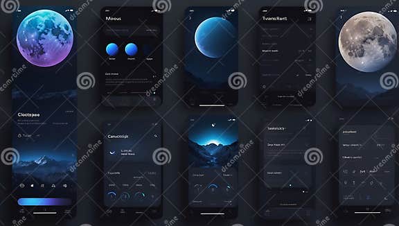 Stellar Shadows: Dark Mode Symphony Unveiled. AI Generate Stock ...
