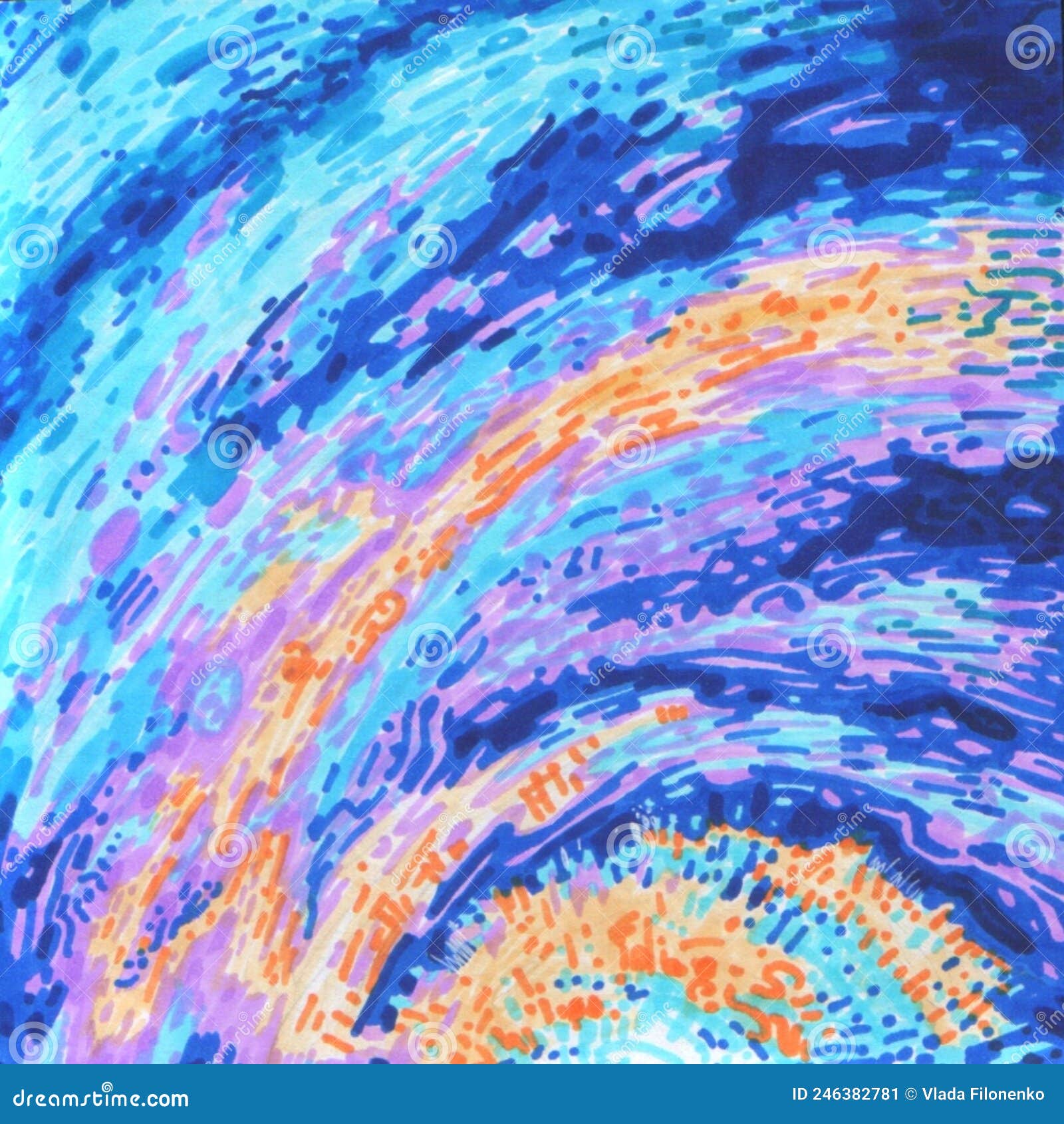 Stellar space stock illustration. Illustration of drawing - 246382781