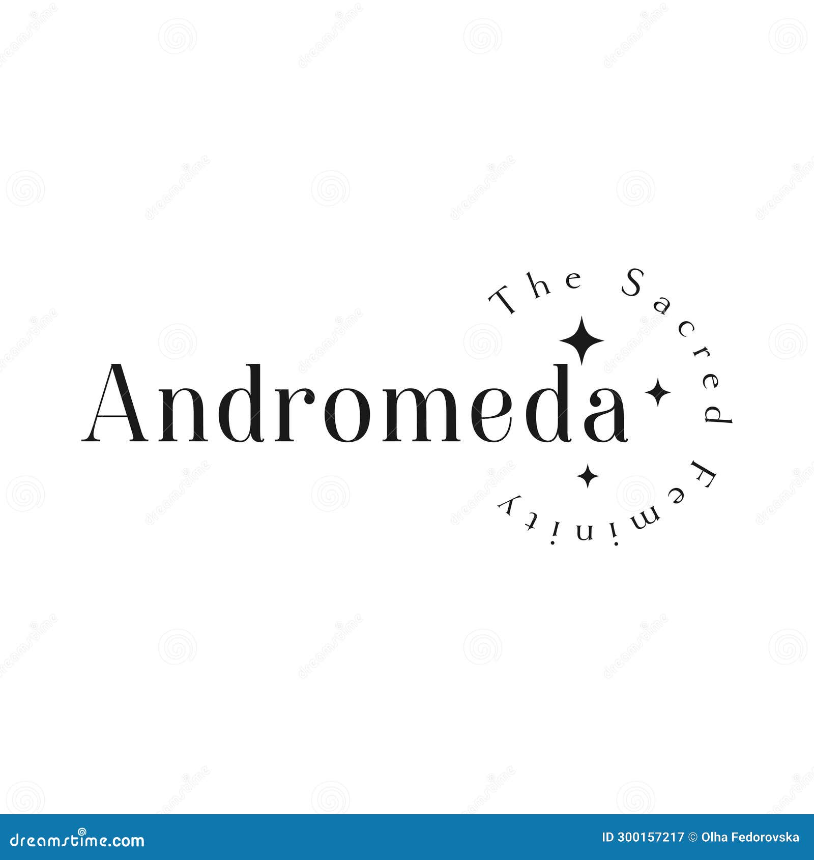 Stellar Star Logo Andromeda Minimal Concept. Black Option. Variant-04 ...