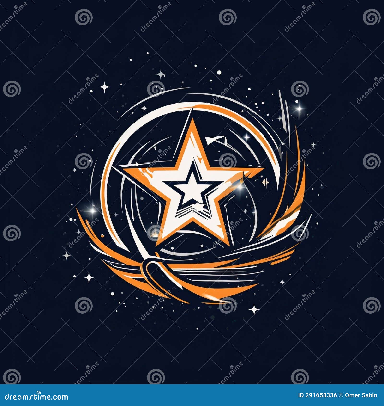 Stellar Striker Celestial Logo Royalty-Free Stock Image | CartoonDealer ...
