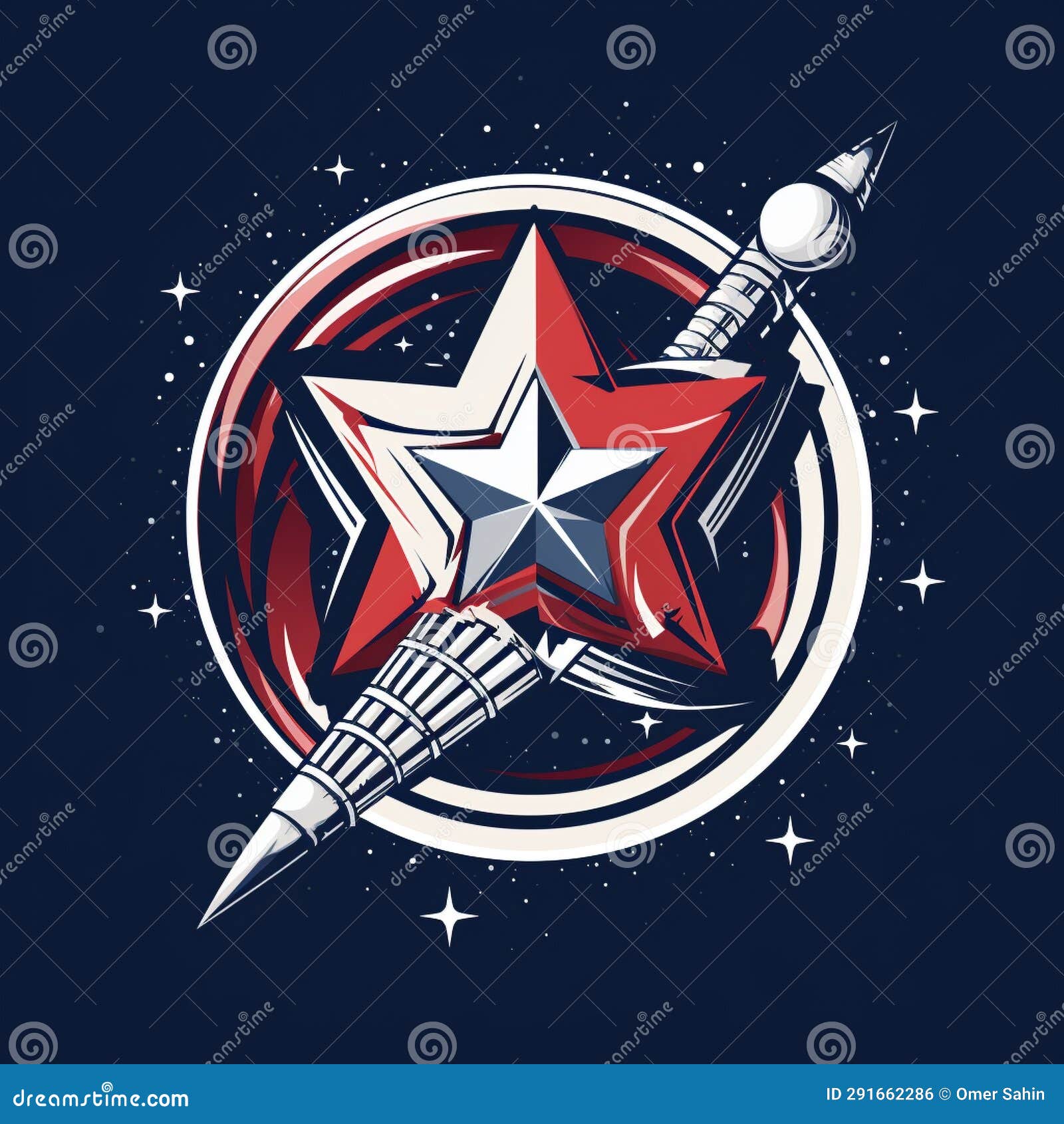 Stellar Striker Celestial Logo Stock Photo - Image of sites, suitable ...