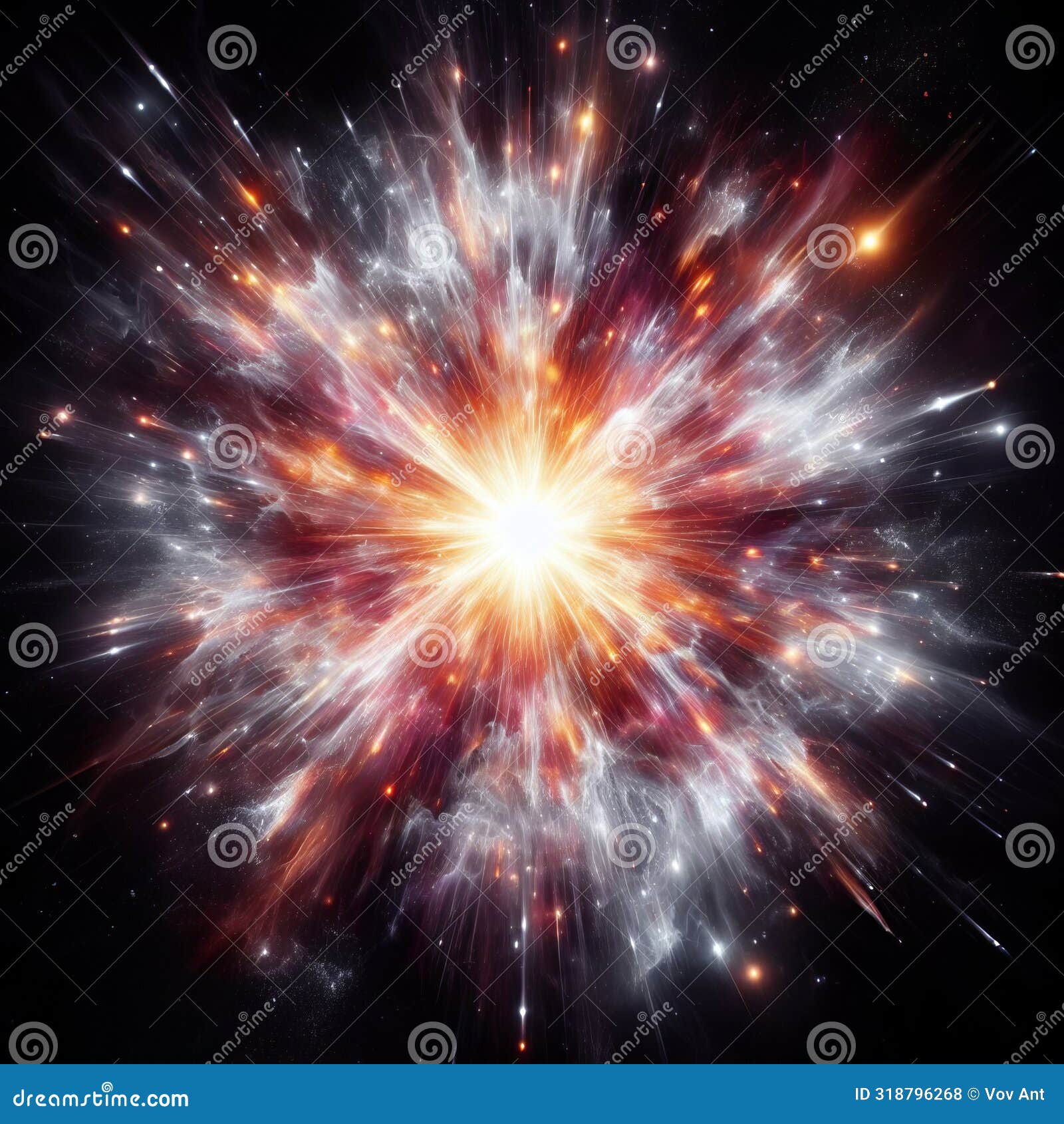 Explosive Supernova Event In Deep Space Galaxy Captured With Vibrant ...