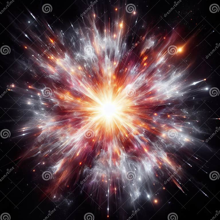 Stellar Supernova Effect a Stellar, Explosive Supernova Burst R Stock ...