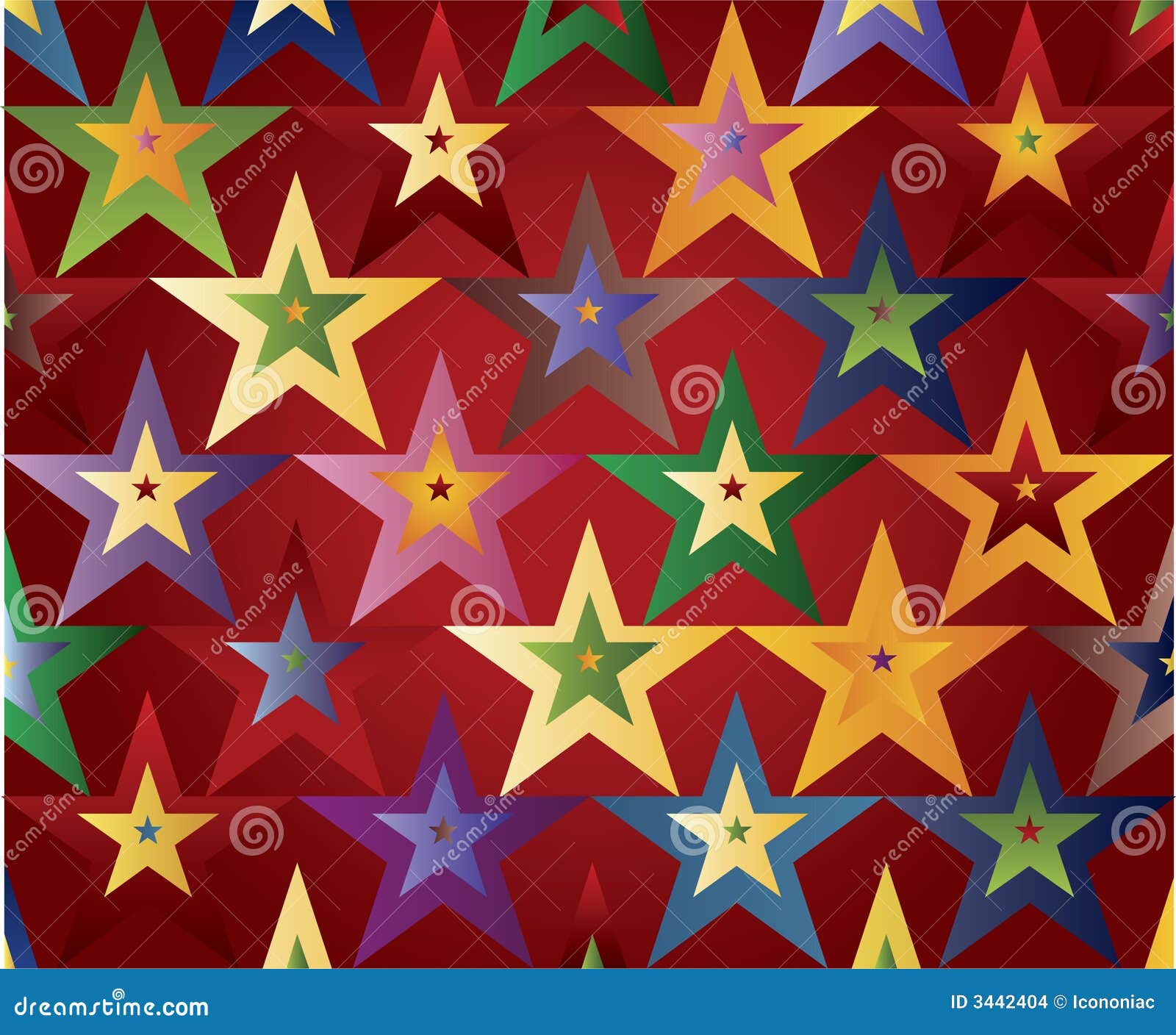 Stelle colorate illustrazione vettoriale. Illustrazione di colorato ...