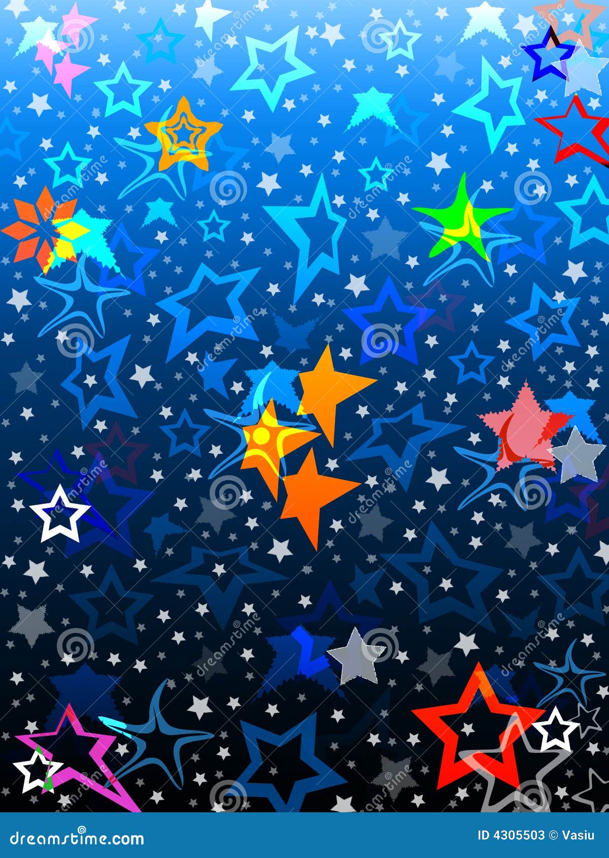 Stelle colorate illustrazione di stock. Illustrazione di copertura ...