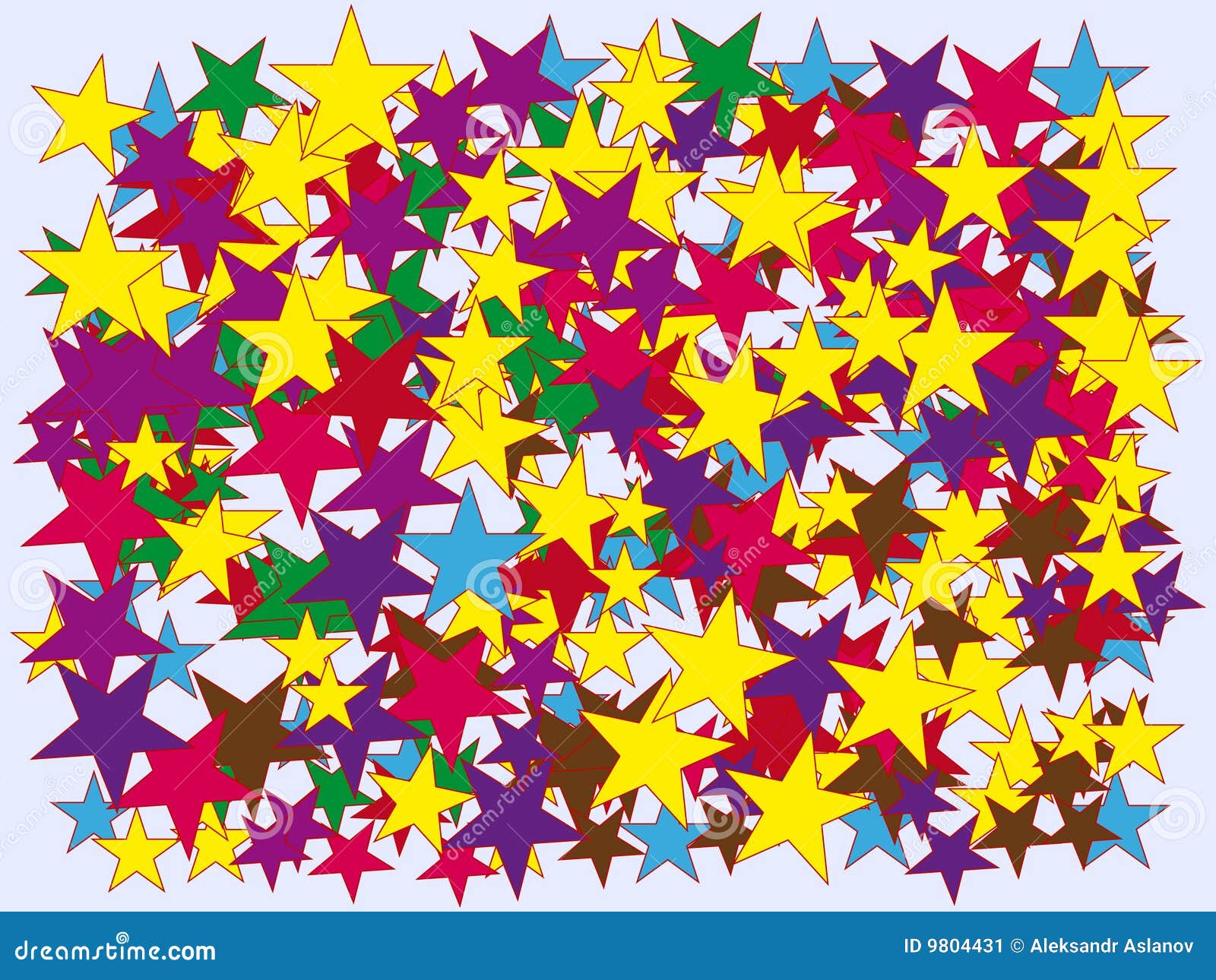 Stelle colorate illustrazione di stock. Illustrazione di disegno - 9804431