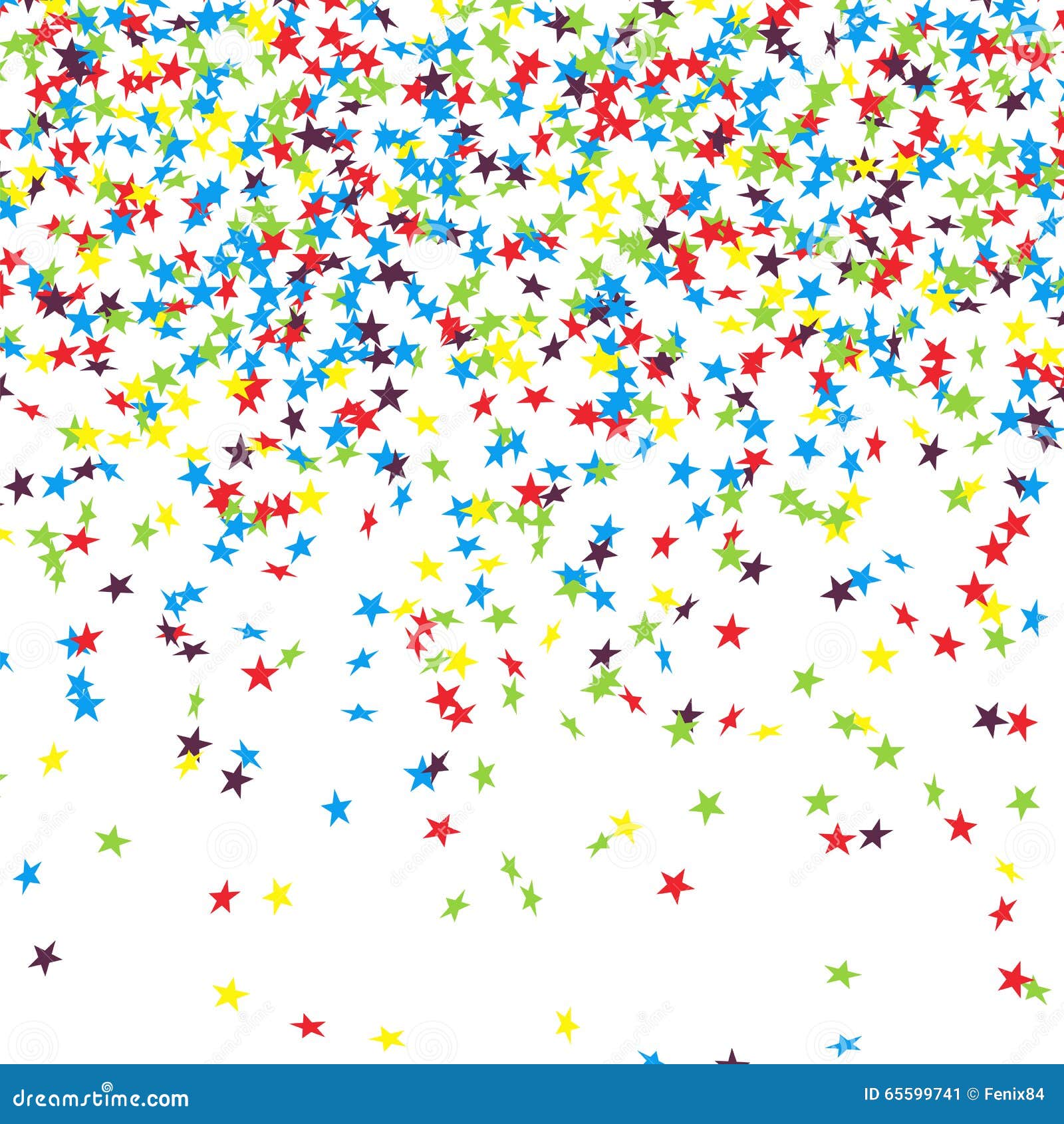 Stelle Colorate Dei Coriandoli Illustrazione Vettoriale - Illustrazione ...