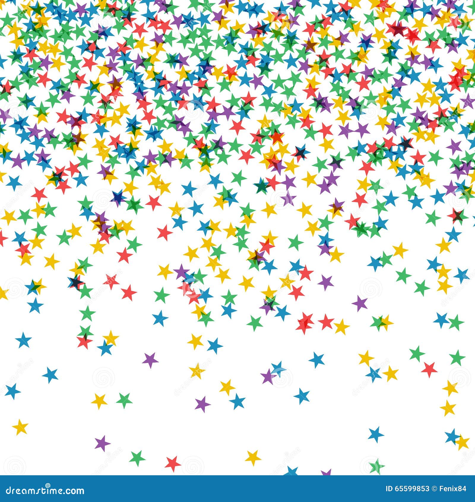 Stelle Colorate Dei Coriandoli Illustrazione Vettoriale - Illustrazione ...