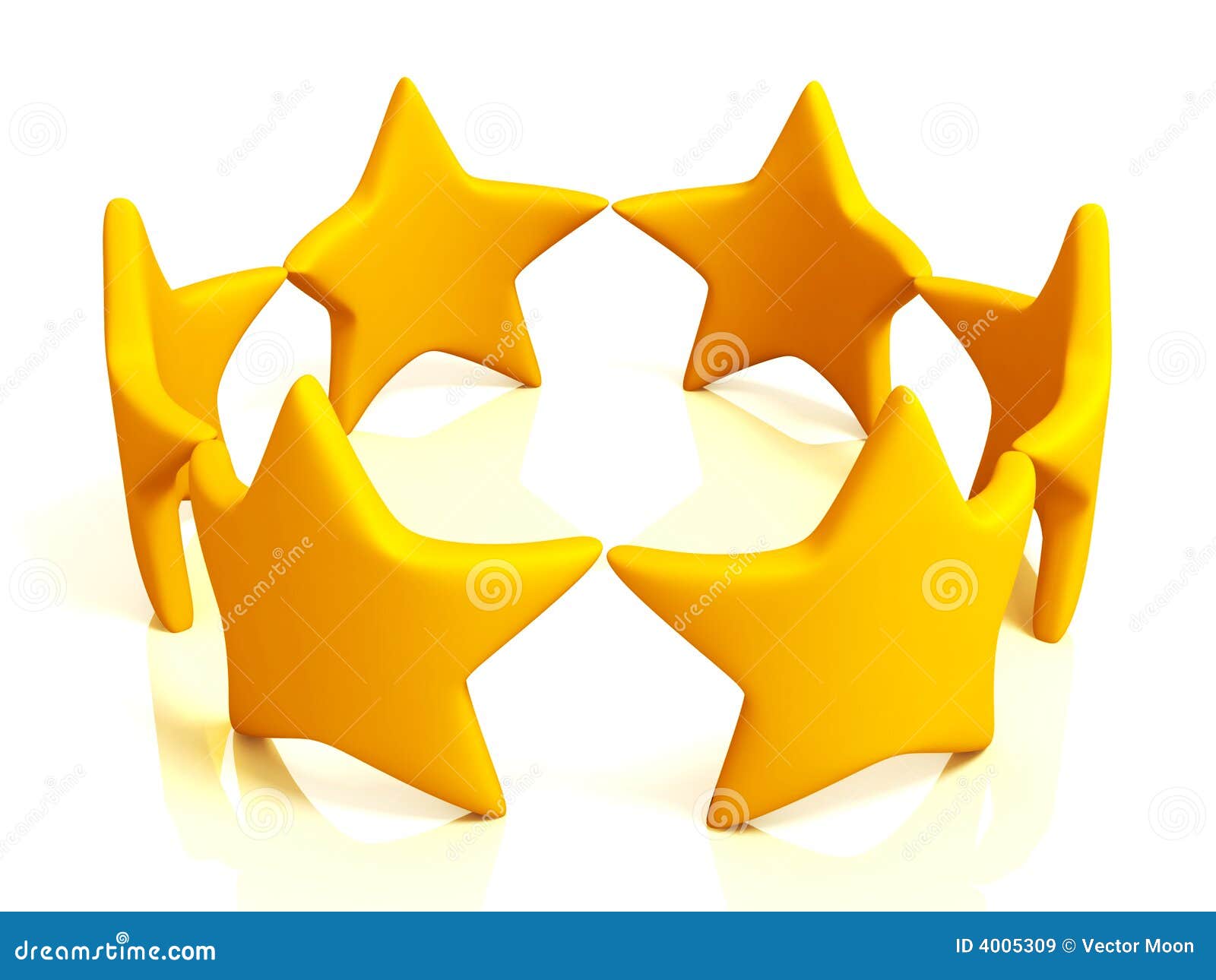 Stelle Colorate Isolate Su Bianco Illustrazione di Stock ...