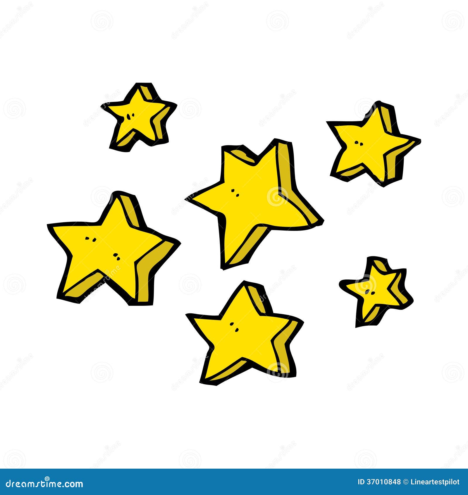 Stelle del fumetto illustrazione di stock. Illustrazione di riga - 37010848