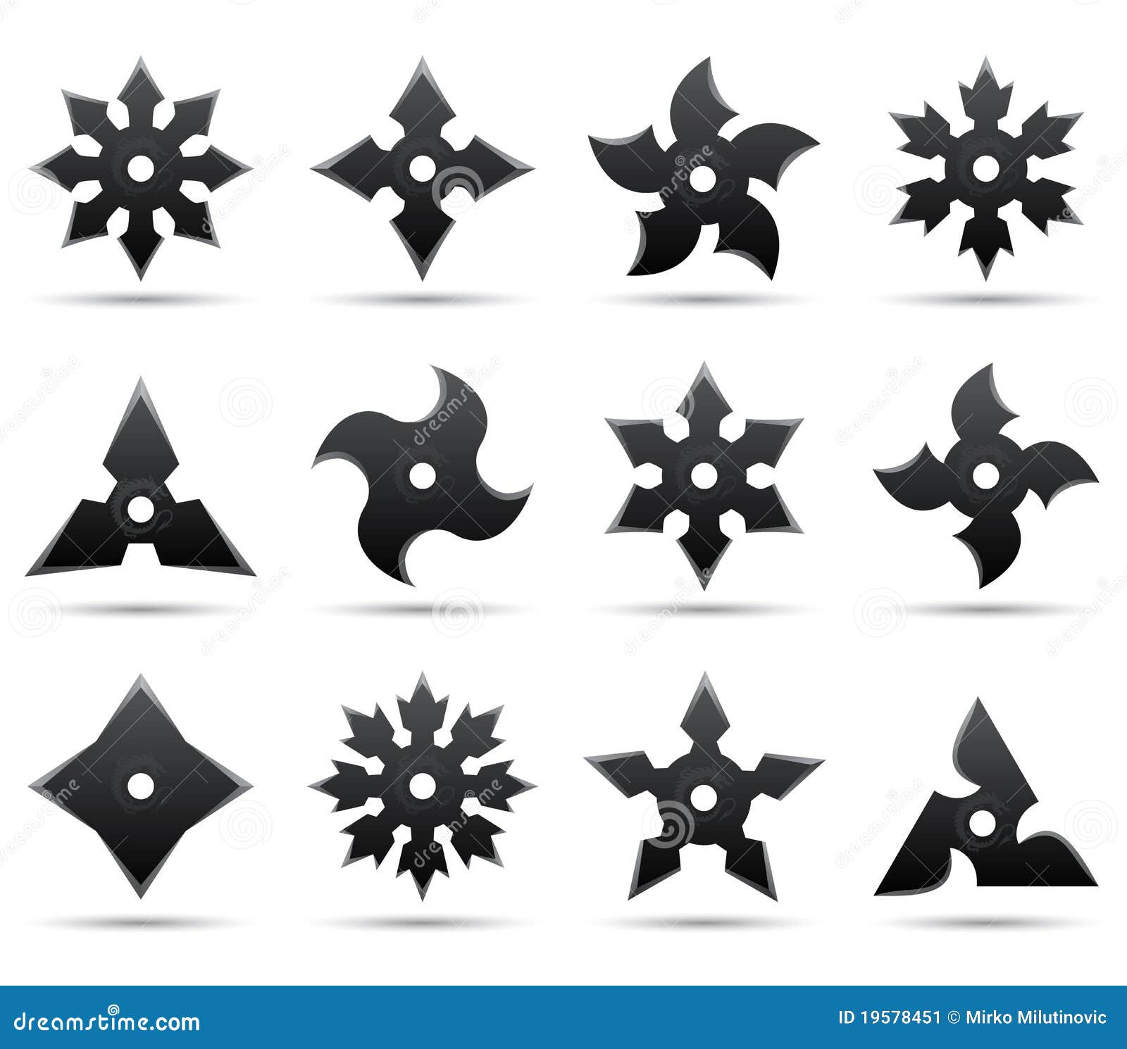 Stelle di Ninja illustrazione vettoriale. Illustrazione di ...