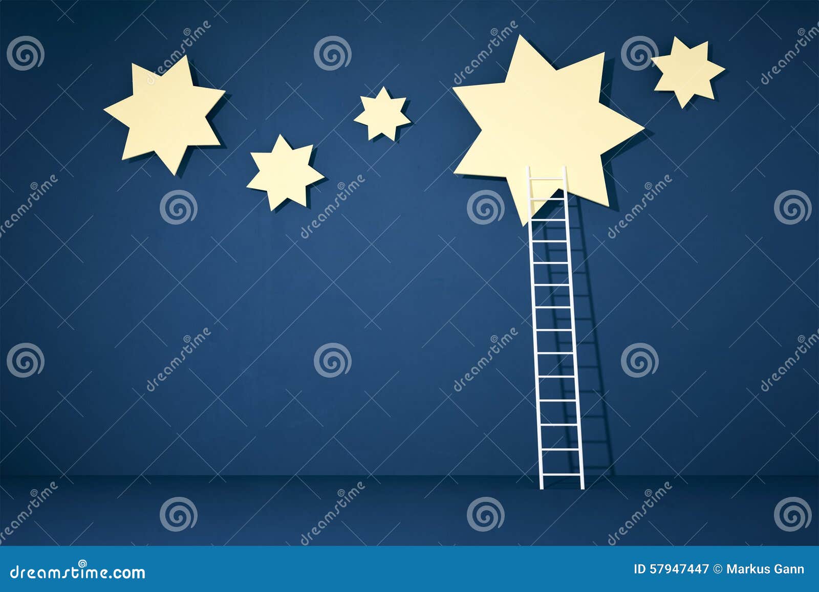 Stelle e scala illustrazione di stock. Illustrazione di scopo - 57947447