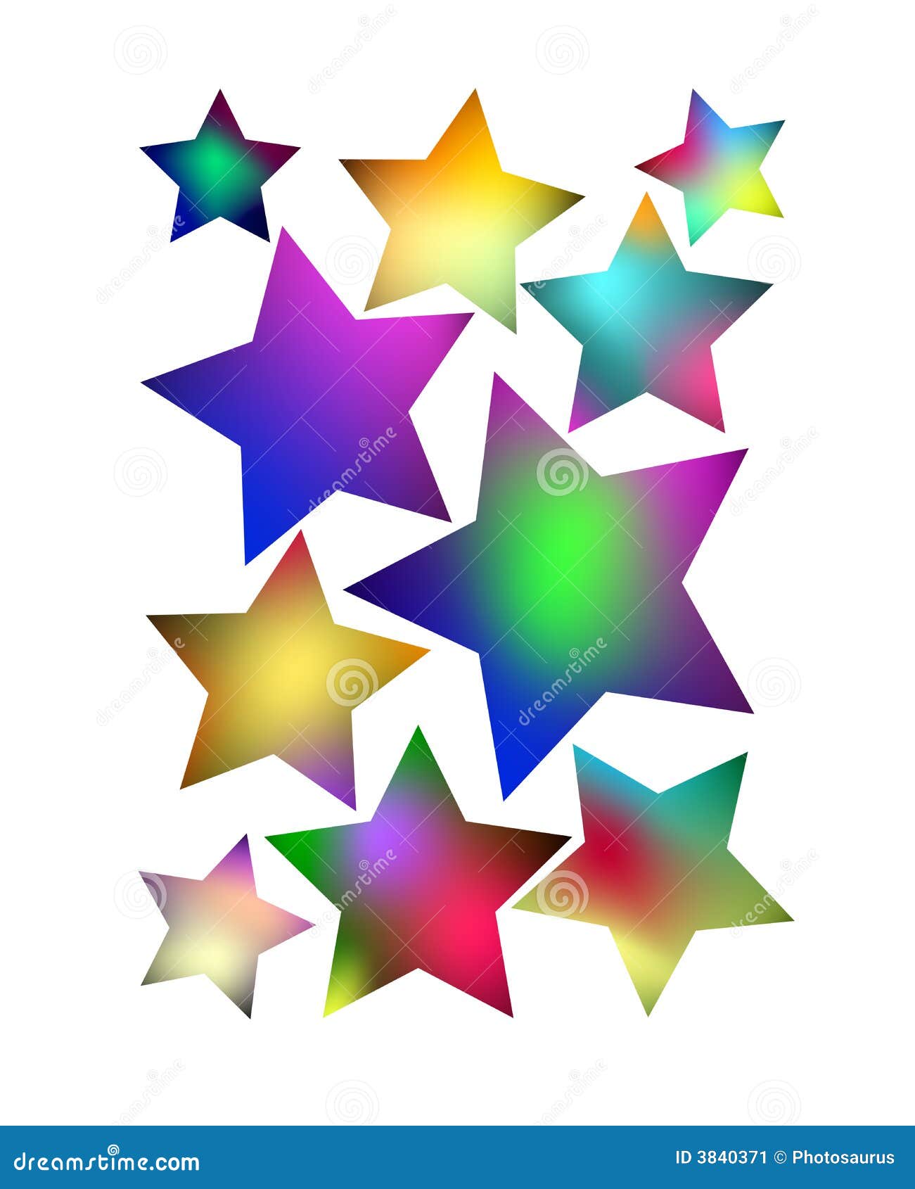 Stelle multicolori illustrazione vettoriale. Illustrazione di ...
