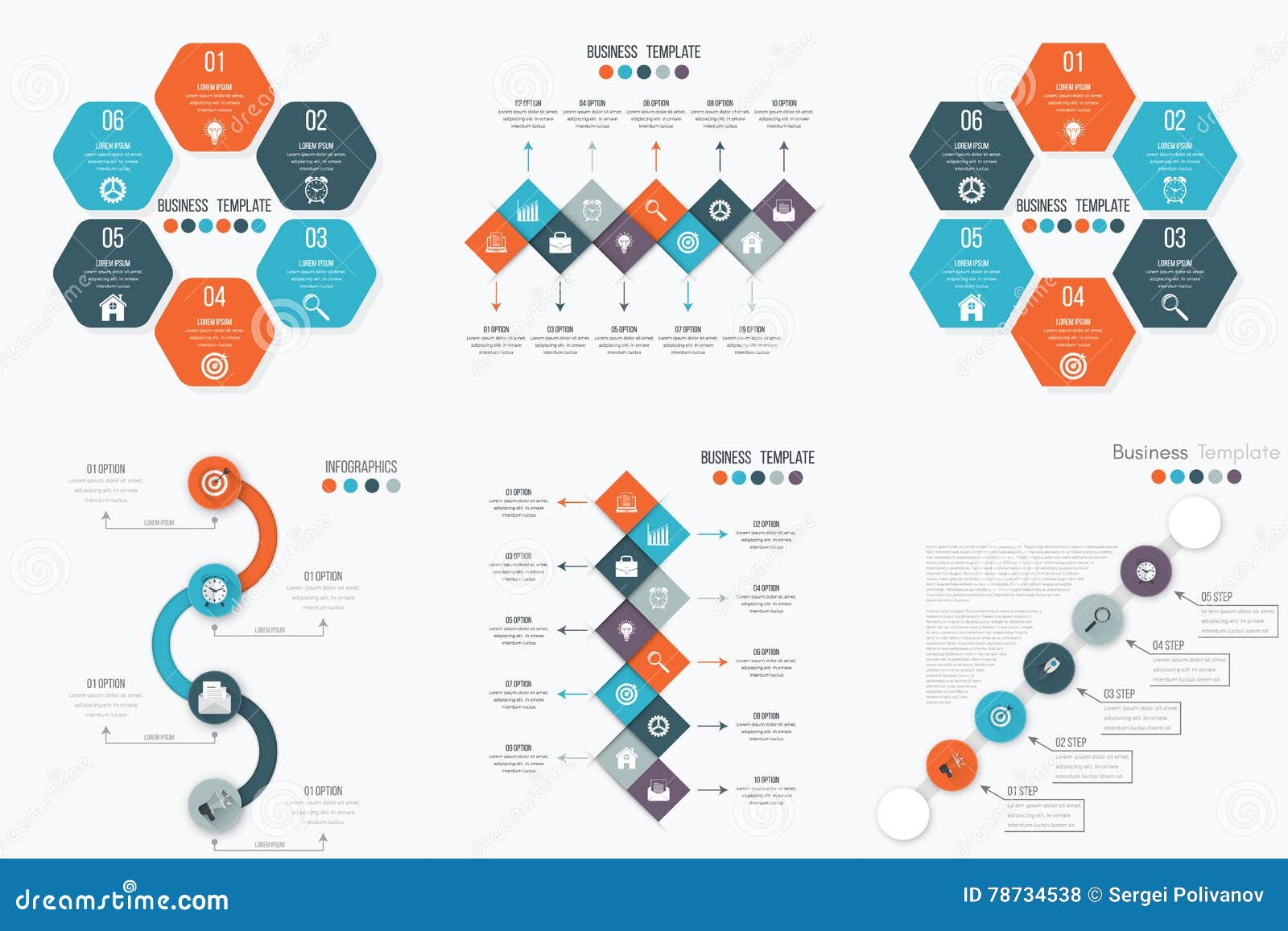 Stellen Sie Mit Infographics Ein Vektor Abbildung - Illustration von ...