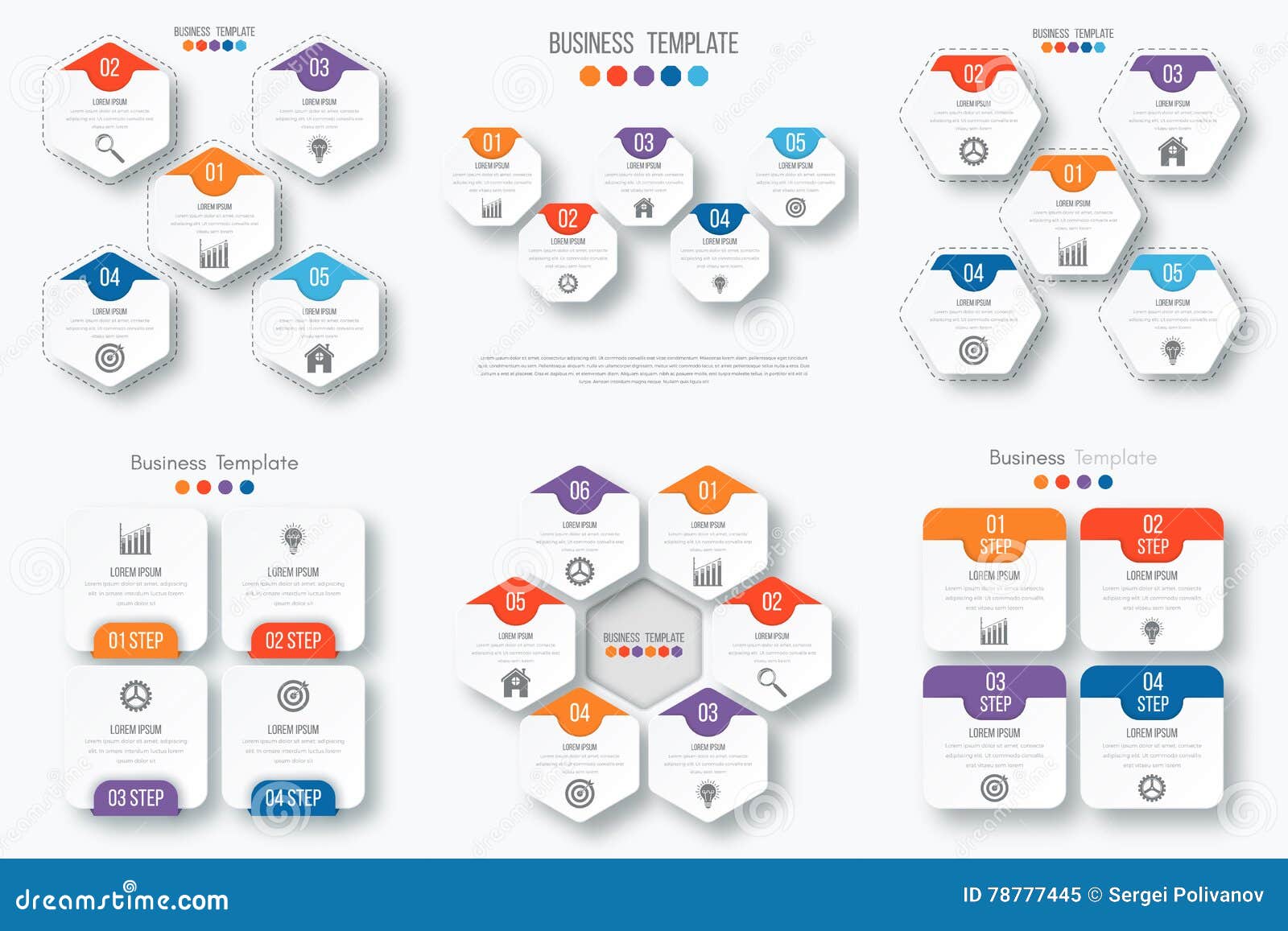 Stellen Sie Mit Infographics Ein Vektor Abbildung - Illustration von ...