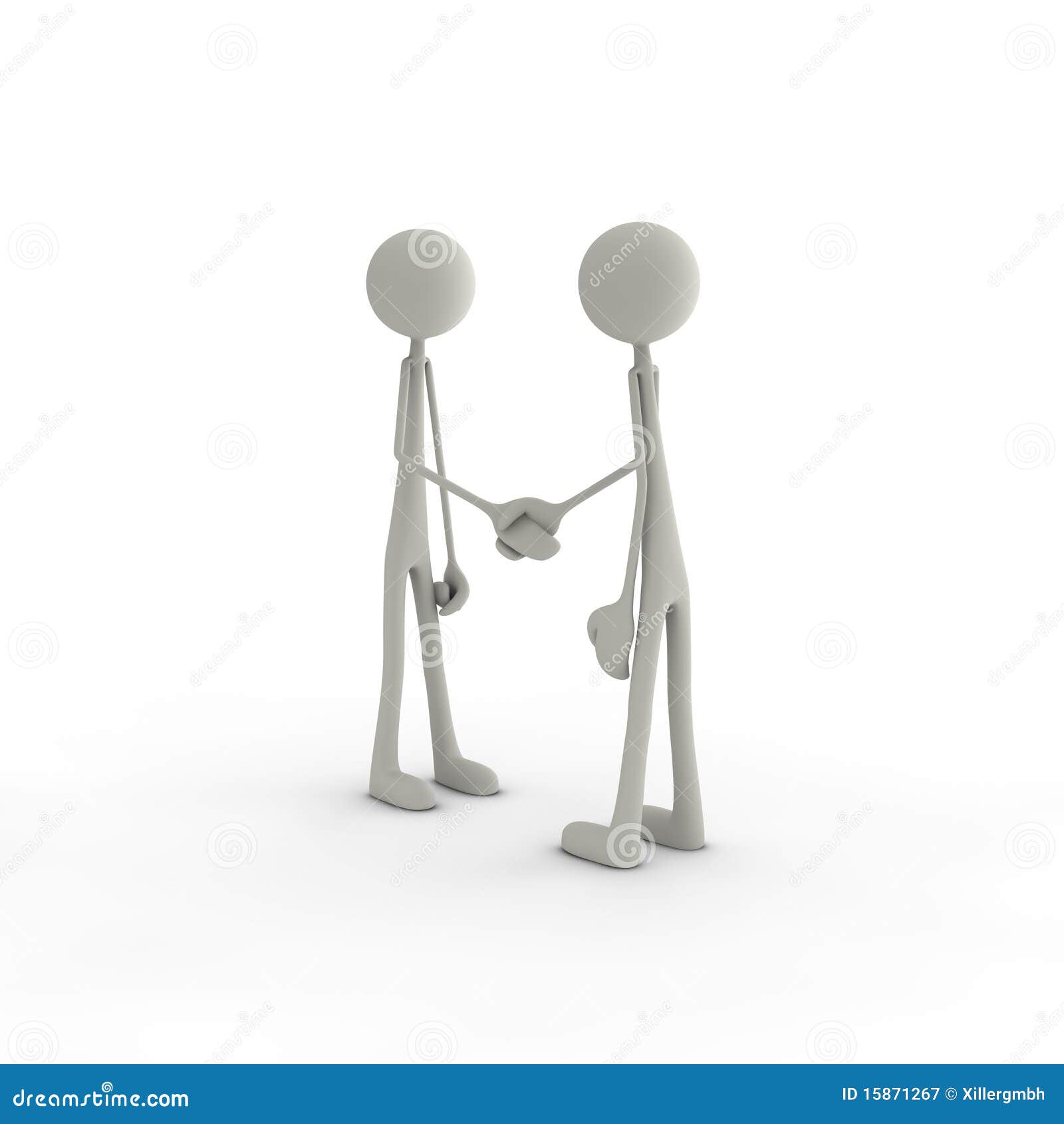 Stelt Het Schudden Handen Voor Stock Illustratie - Illustration of ...