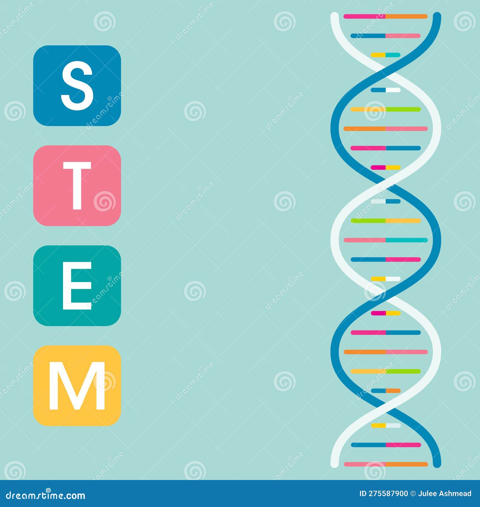 STEM Science Technology Engineering and Mathematics Vector Illustration ...