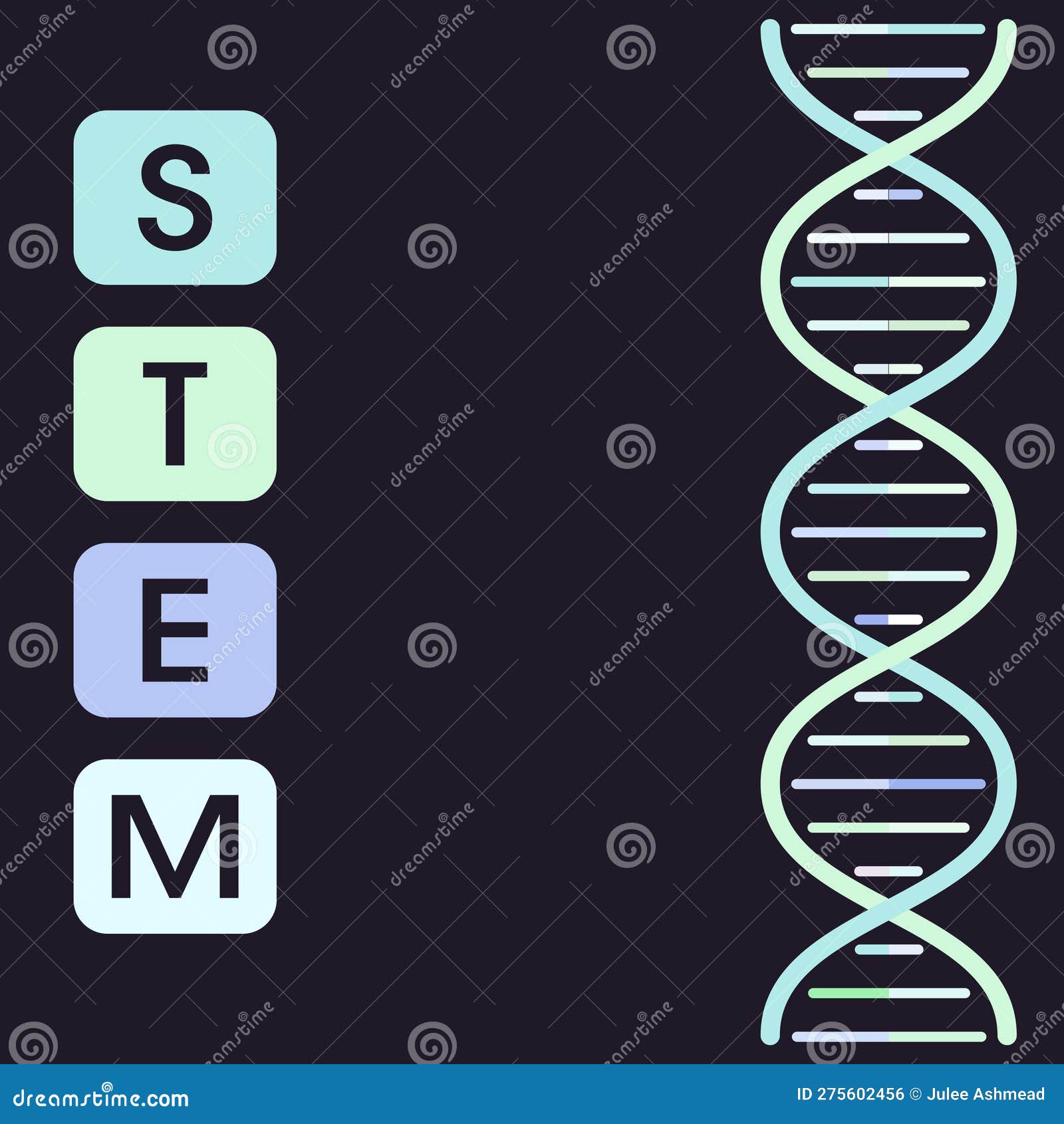 STEM Science Technology Engineering and Mathematics Vector Illustration ...