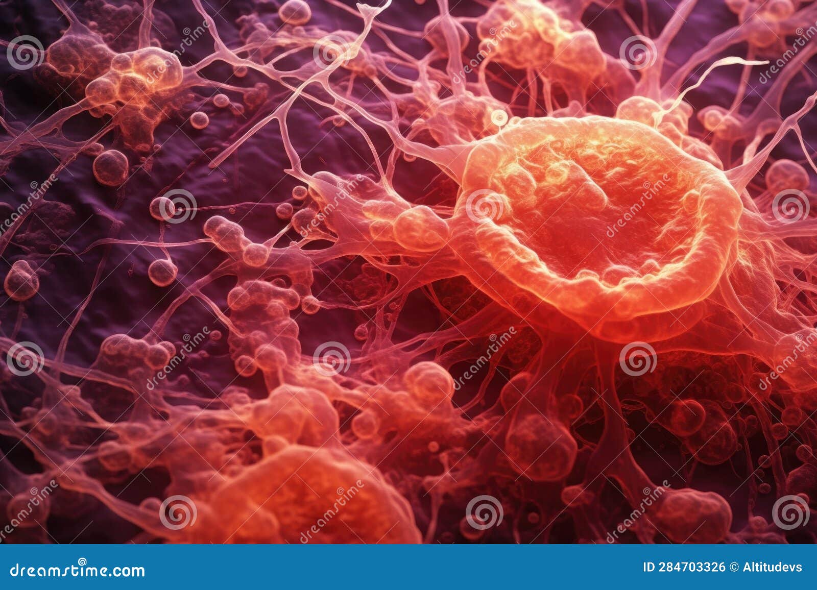 Stem Cell Culture Under a Microscope Stock Illustration - Illustration ...