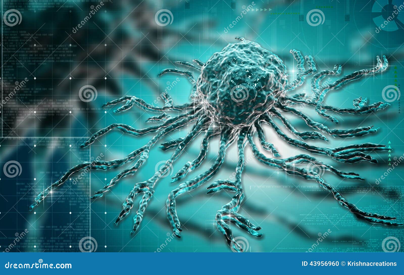 Stem cell stock illustration. Illustration of three, stem - 43956960