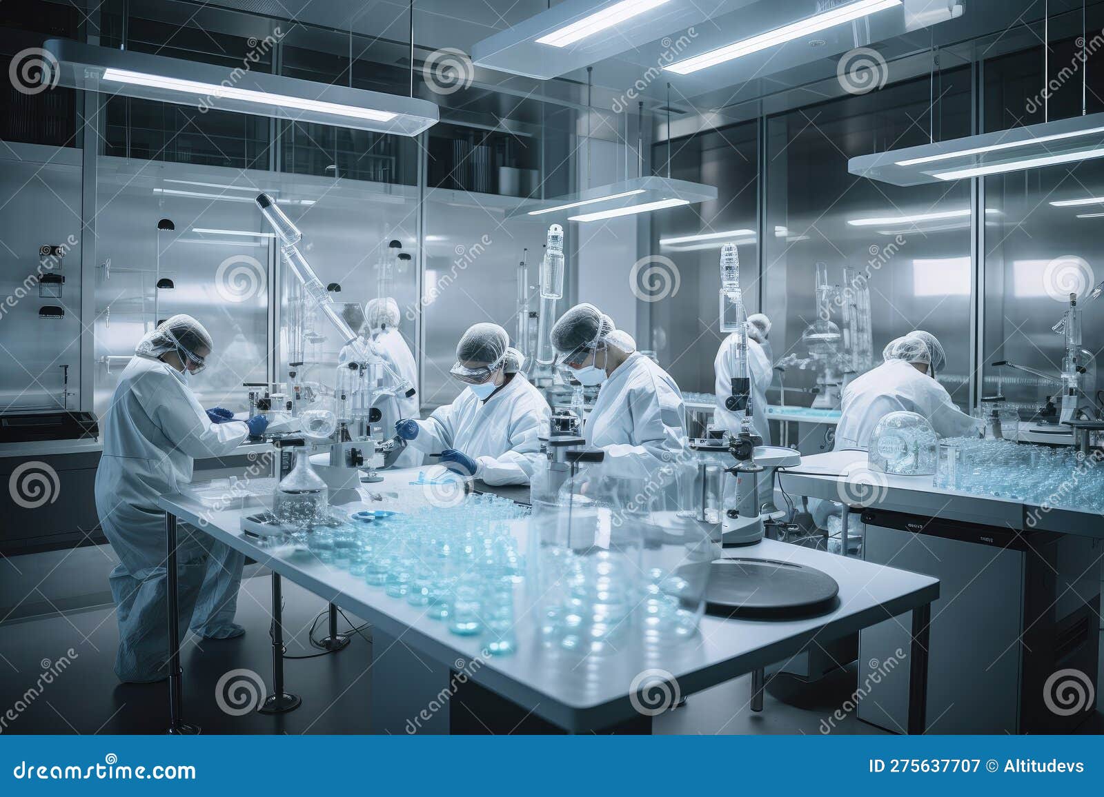 Stem Cell Laboratory, with Scientists and Researchers Conducting ... Stem Cell Laboratory, with Scientists and Researchers Conducting ...