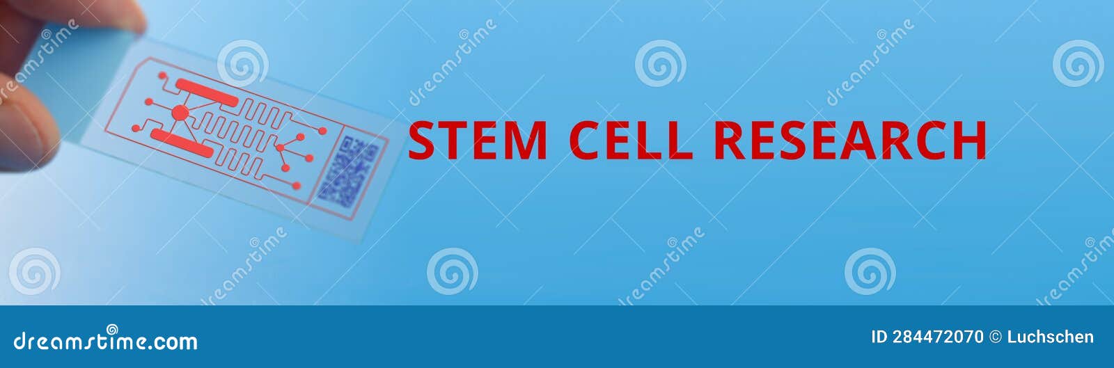 Stem Cell Research Lab on Chip Device Stock Photo - Image of medicine ...