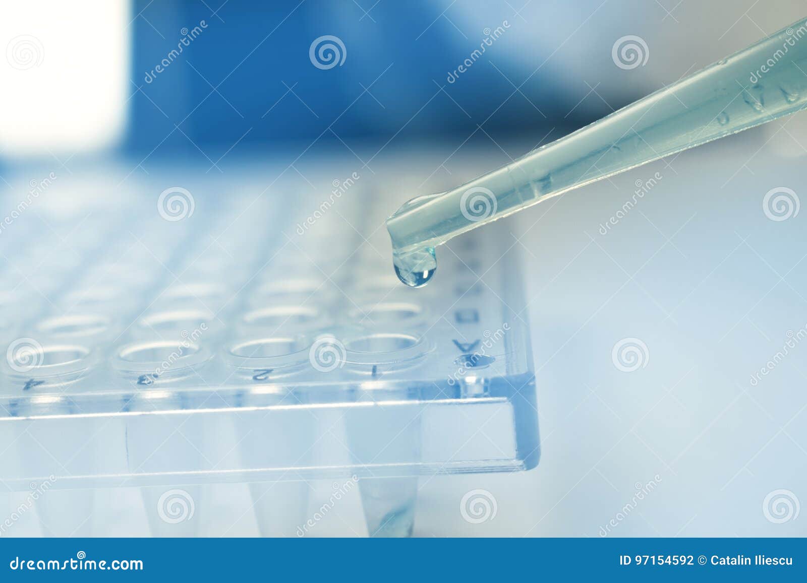 Stem Cell Research Pipette stock photo. Image of genetic - 97154592
