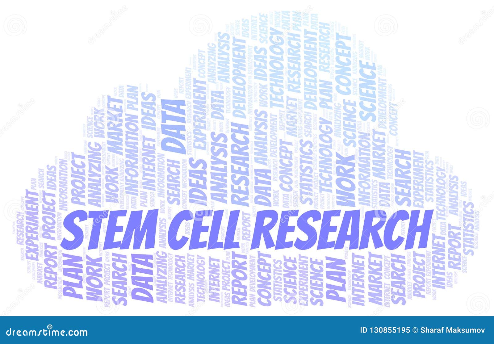 Stem Cell Research Word Cloud. Stock Illustration - Illustration of ...