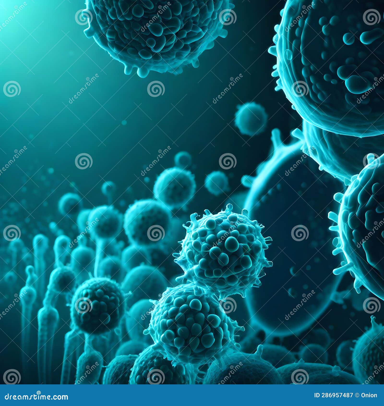 Stem Cells Background - Ai Generated Image Stock Illustration ...