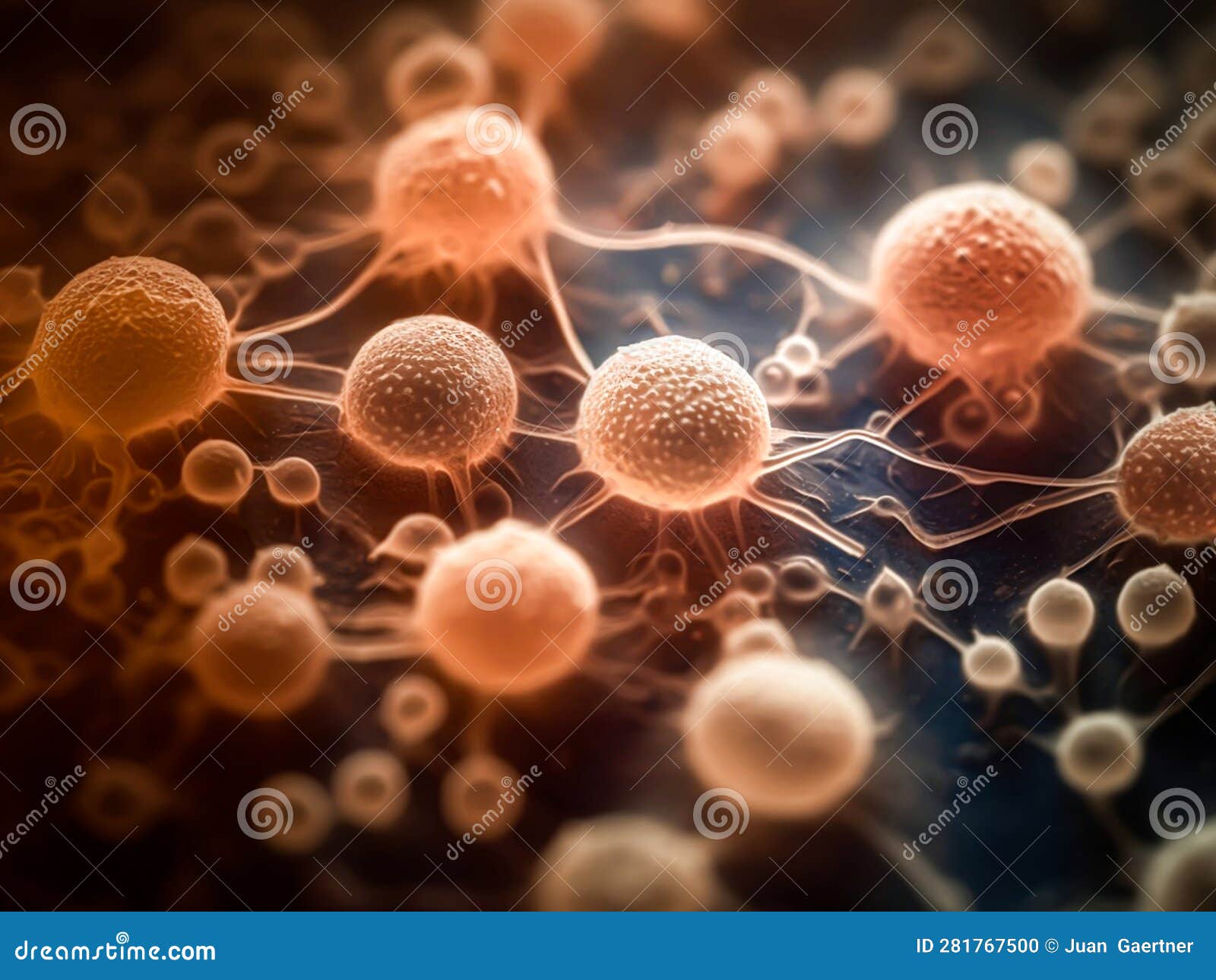 Stem Cells Build Up a New Tissue Stock Illustration - Illustration of ...