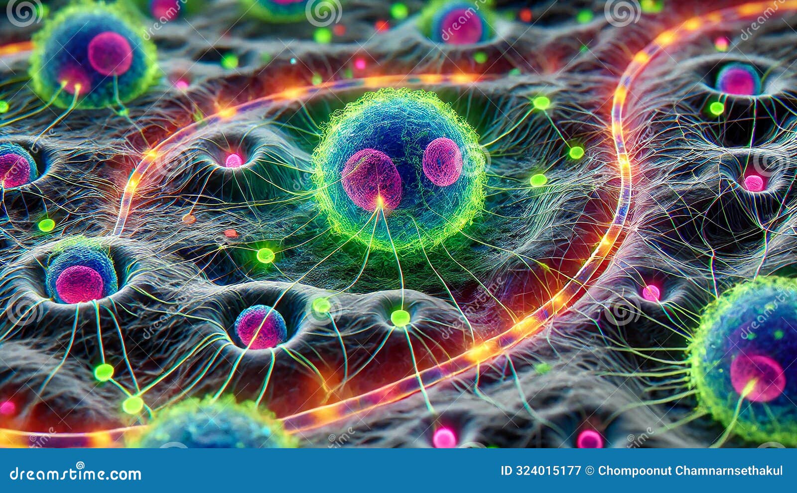 Stem Cells Labeled with Fluorescent Markers for Tracking in Vivo Stock ...