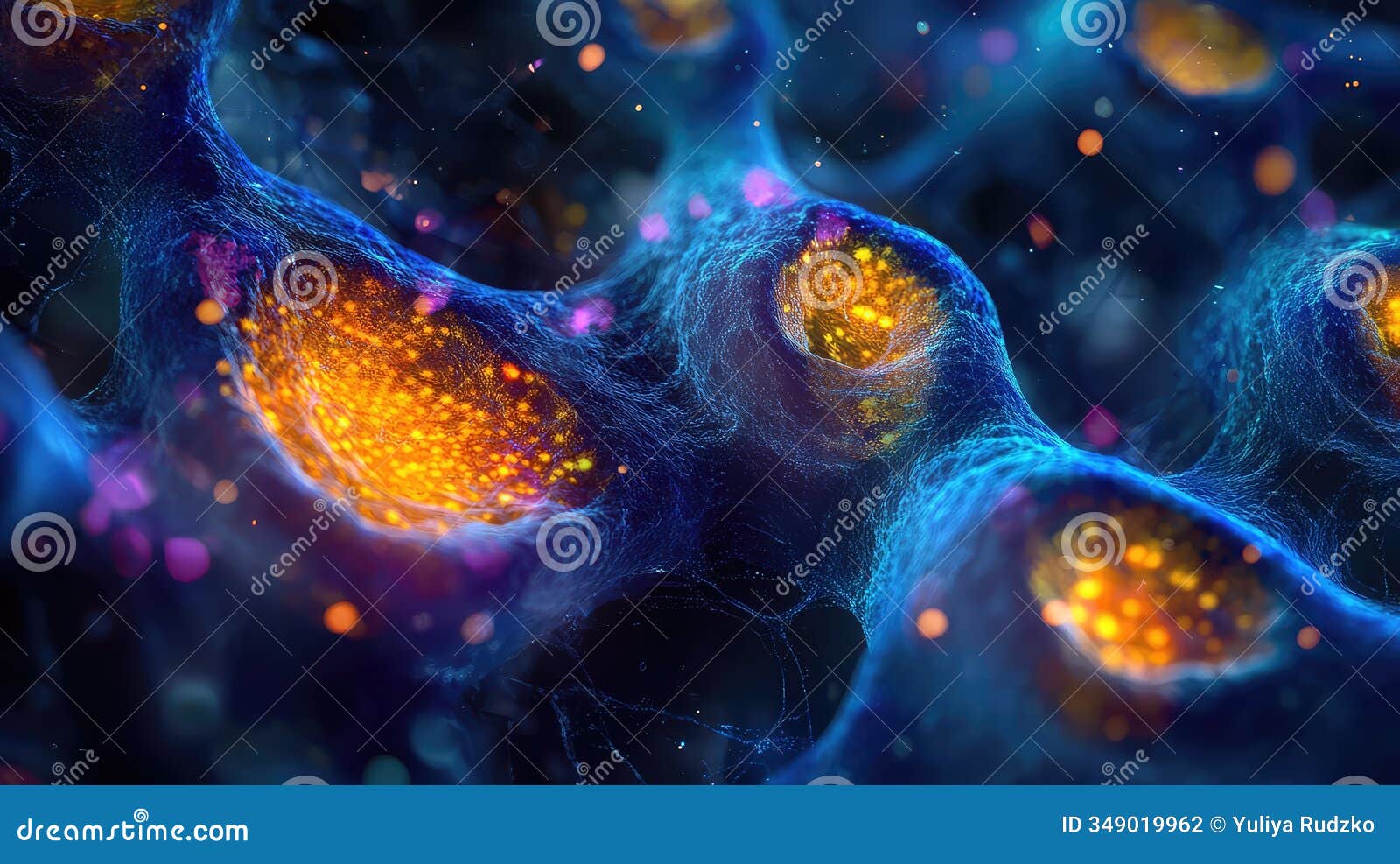 Stem Cells in Nutrient Solution Under Magnification Stock Photo - Image ...