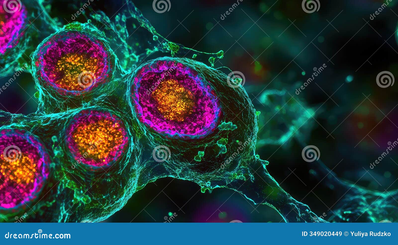 Stem Cells in Nutrient Solution Under Magnification Stock Image - Image ...