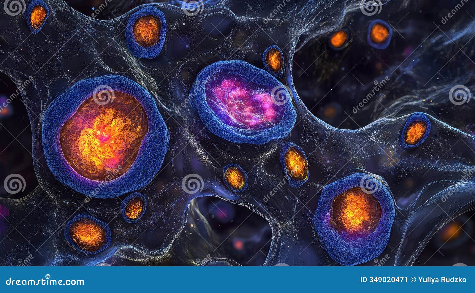 Stem Cells in Nutrient Solution Under Magnification Stock Image - Image ...