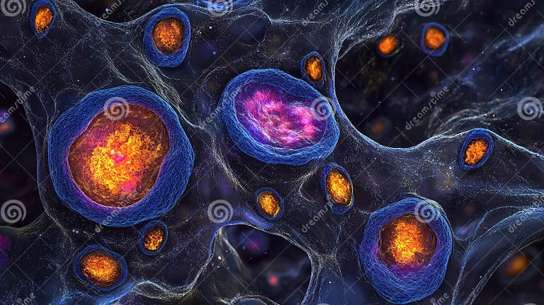 Stem Cells in Nutrient Solution Under Magnification Stock Image - Image ...