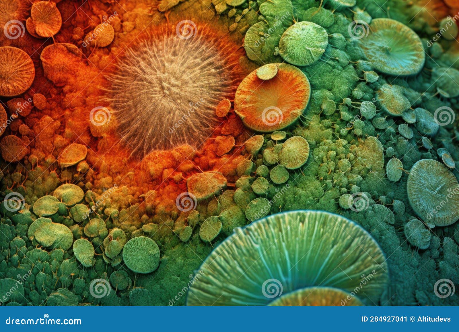 Stem Cells Under Microscope Lens Stock Illustration - Illustration of ...