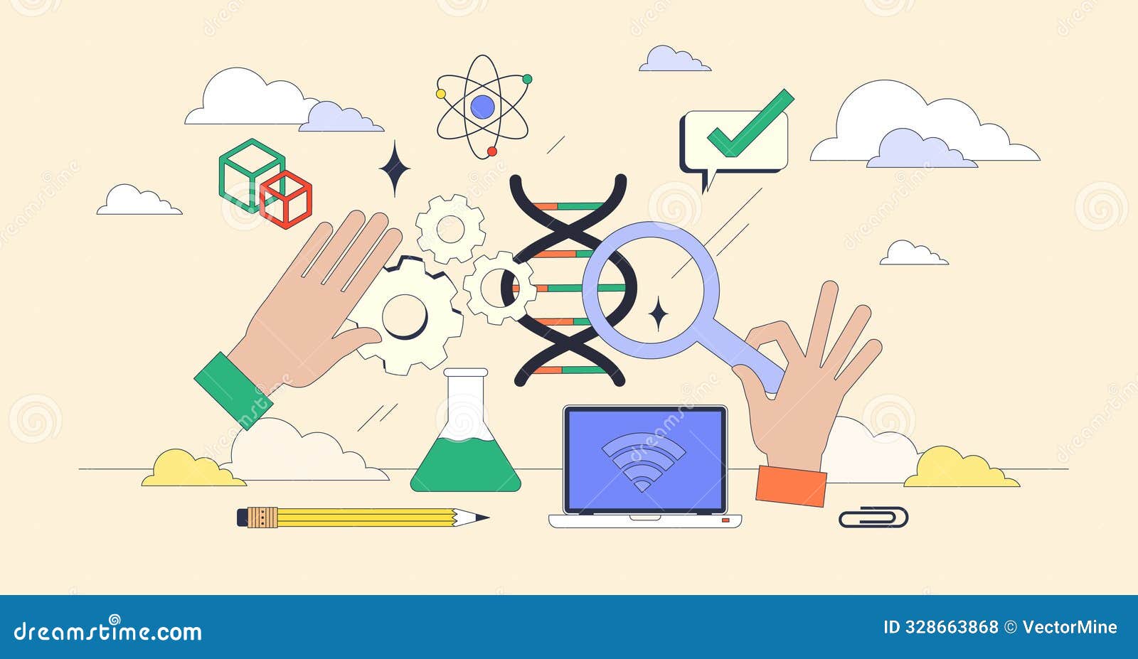 Math Education For Children. Count The Quantity Working Tools, Solve ...
